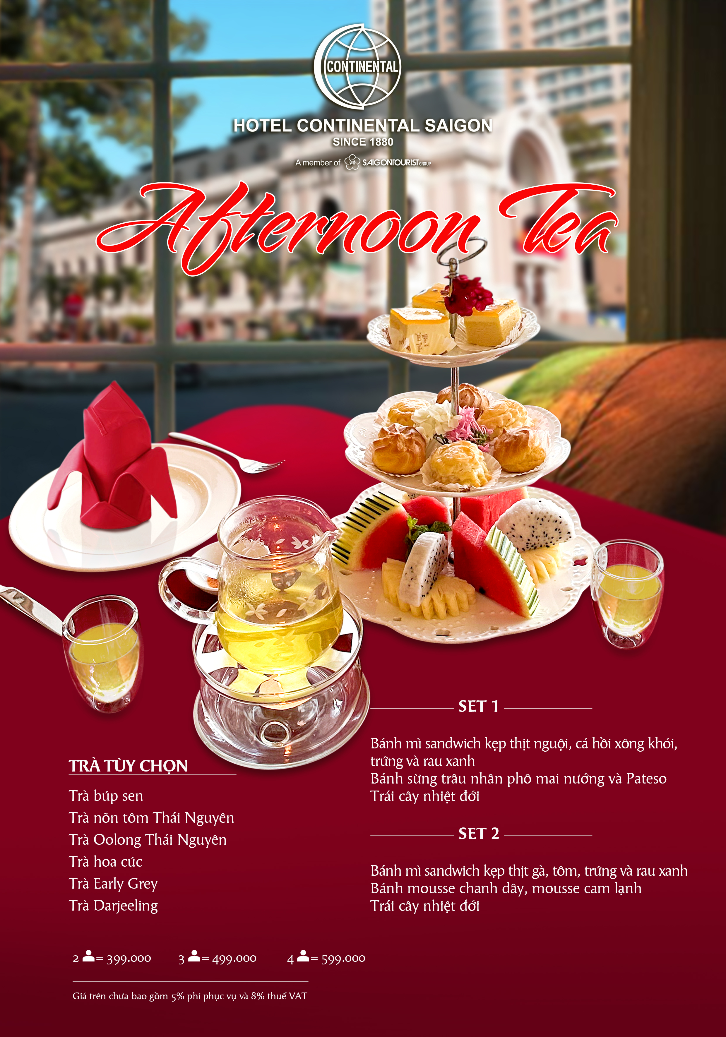 Afternoon Tea - Must Try - Continental Saigon Hotel